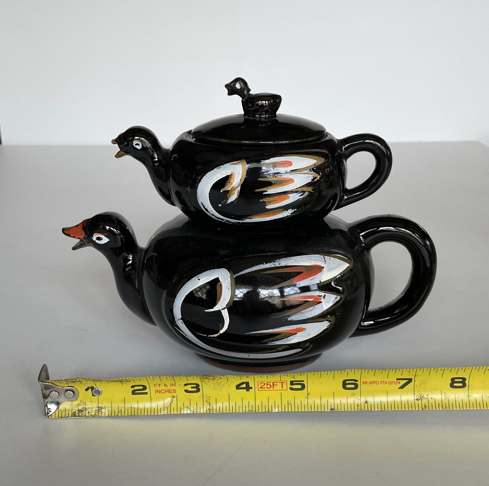 Redware Chicken Stacking Teapot and Creamer. Made in Japan. in - Etsy