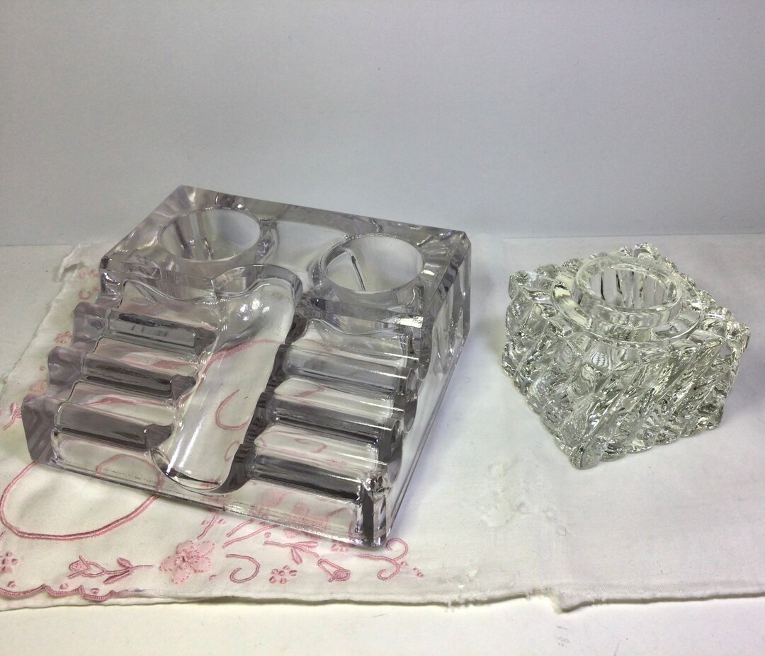 Choice of Vintage Frank A Weeks Glass Double Inkwell or Virginia ...