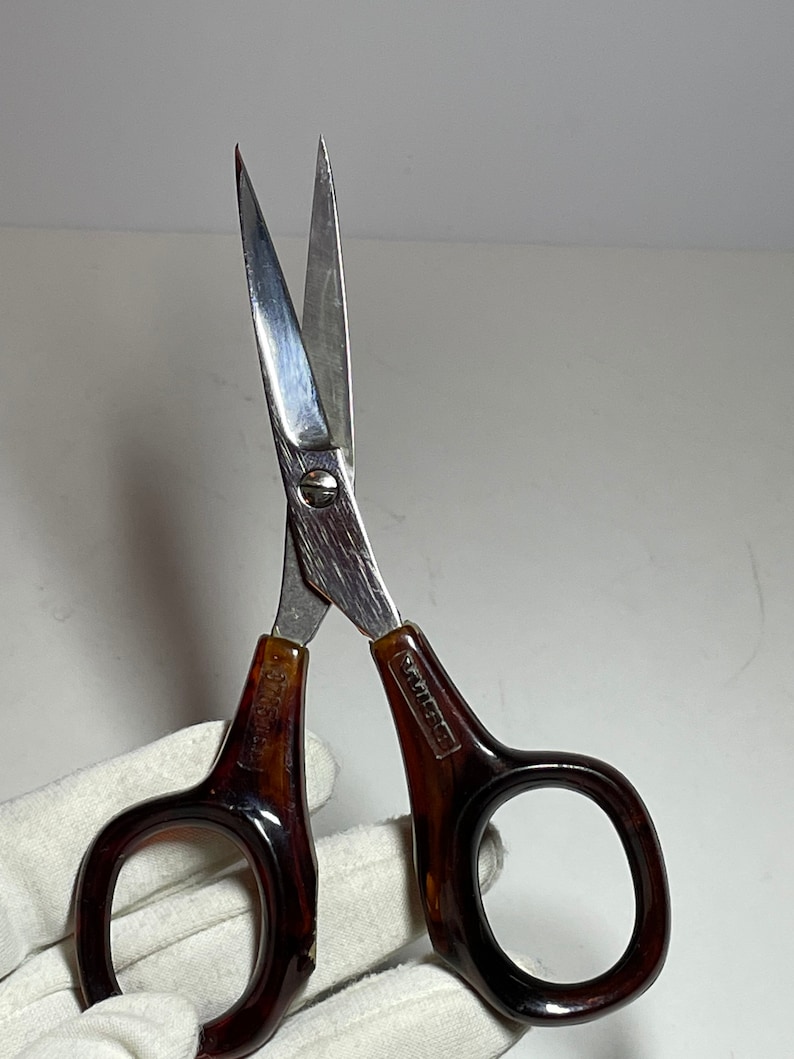 Wiss 3765 sewing embroidery scissors with faux tortoise shell | Etsy