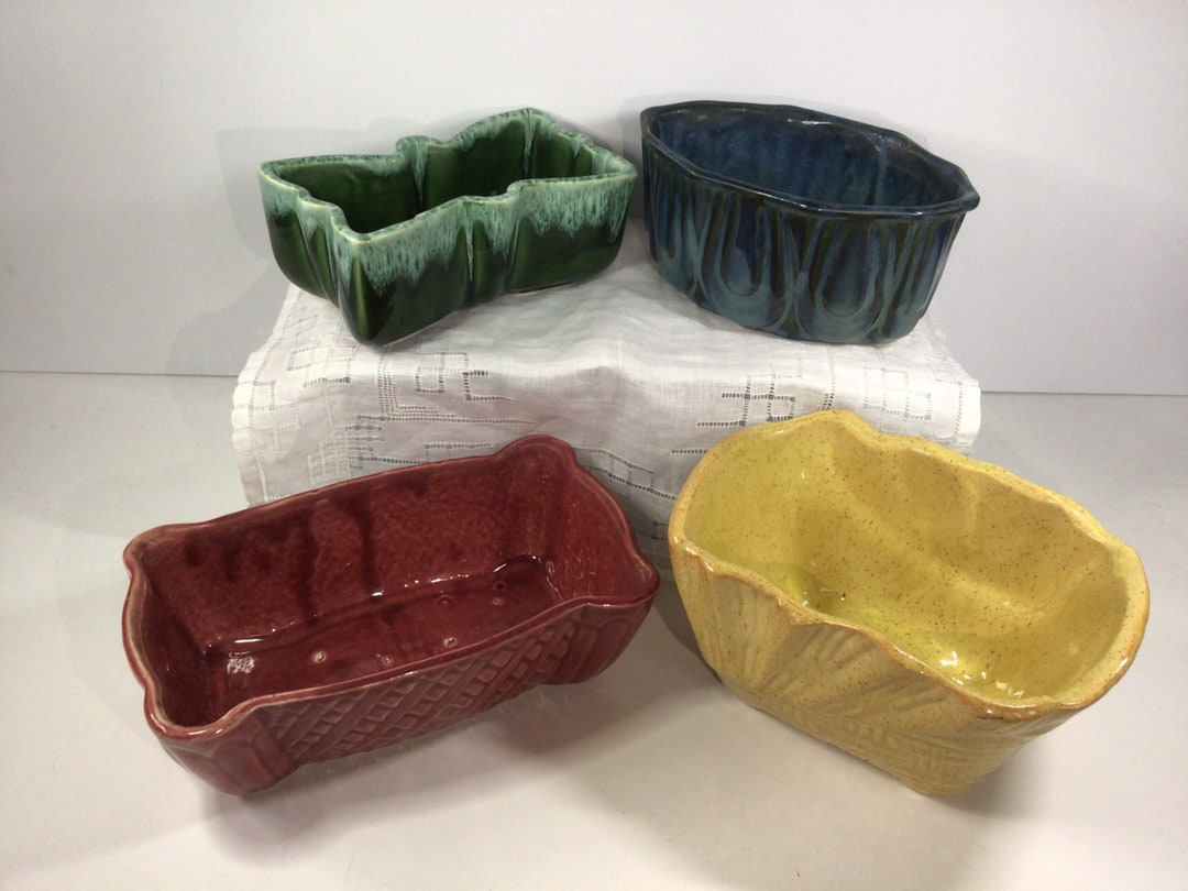 Choice of 4 Mid-century UPCO or Cookson Planters. Made in USA. Glossy ...