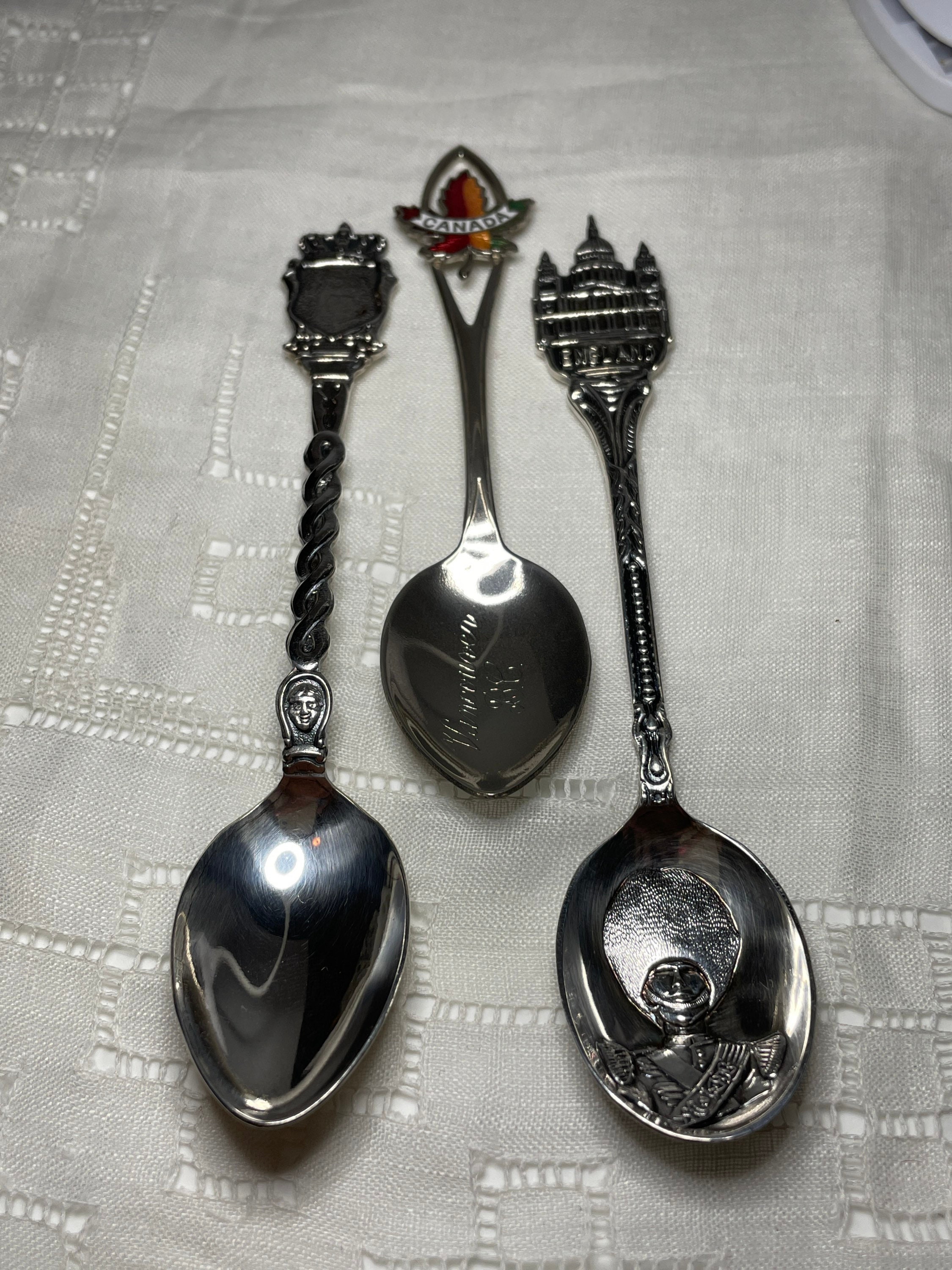 Choice of 3 vintage silver plated EPNS souvenir spoons. | Etsy