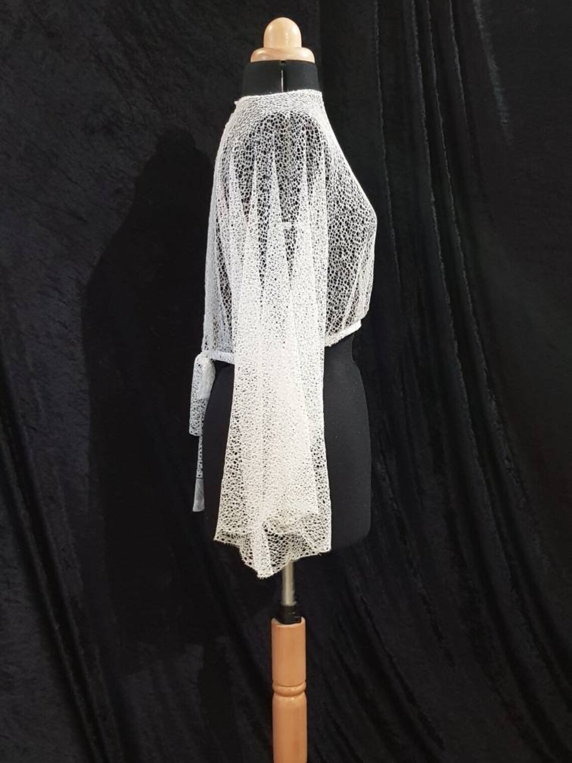 Lace Top Long Sleeve Lace Top Bridal Lace Topper Bridal - Etsy UK