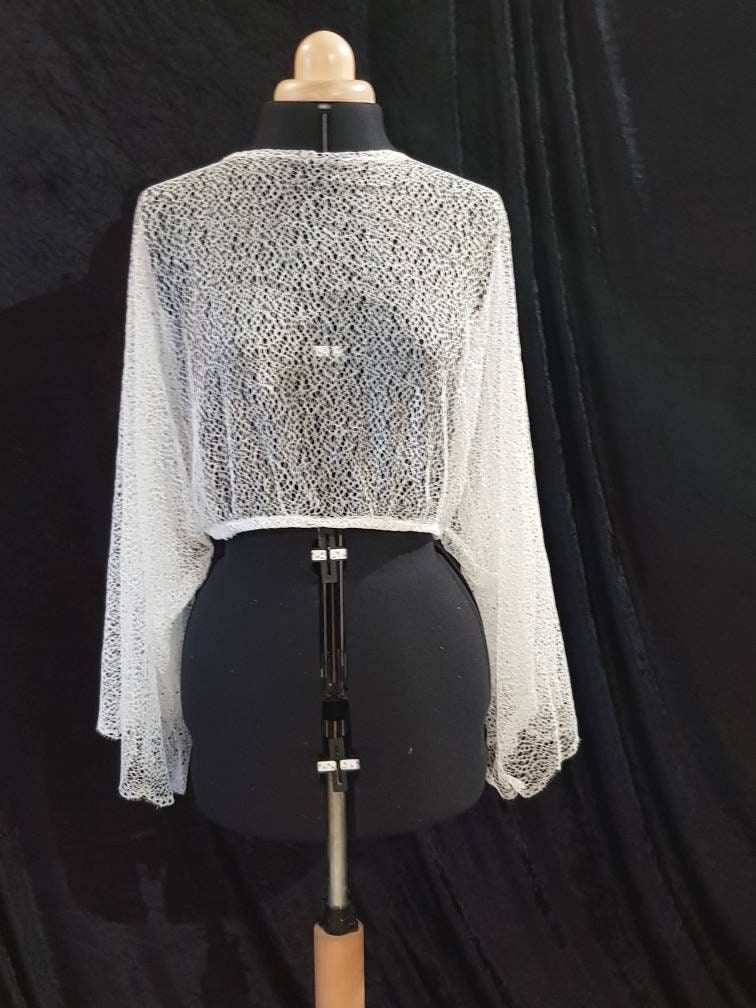 Lace Top Long Sleeve Lace Top Bridal Lace Topper Bridal - Etsy UK