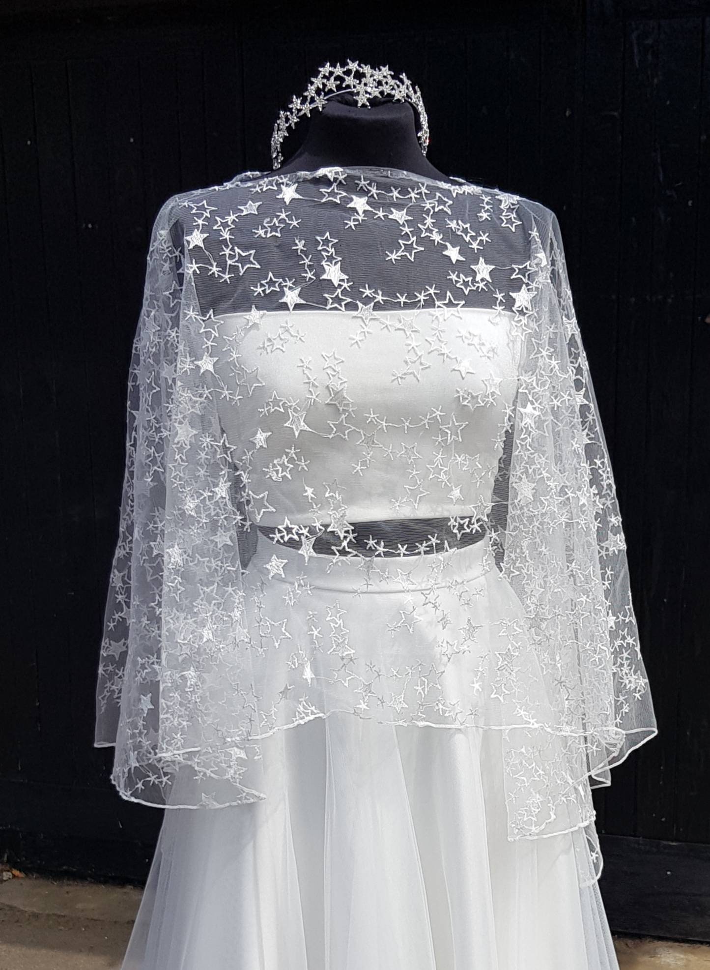 Ivory Star Top Bridal Topper Star Lace Shrug Star Lace - Etsy UK