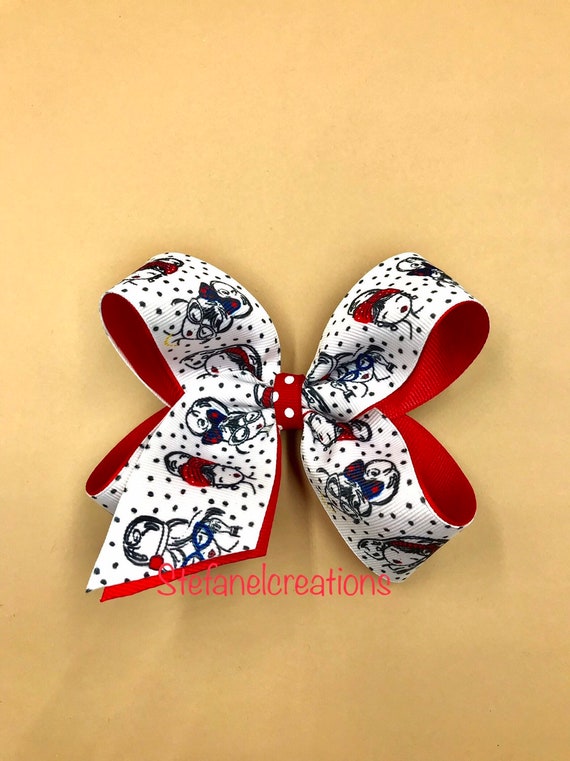 Jojo Siwa Inspired Bow Large Fashion Design and Red and White | Etsy