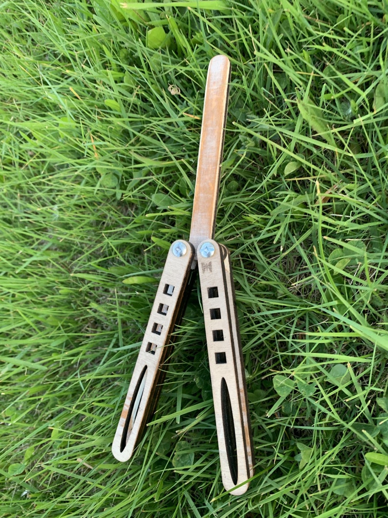 Cuchillo mariposa SVG, DXF, Archivo de corte láser, Proyecto Glowforge ...