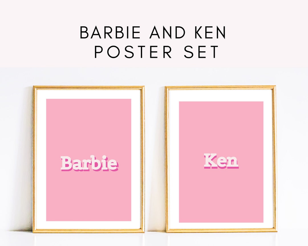 Set of 2 Posters for Your Living Room Office or Bedroom Pink - Etsy