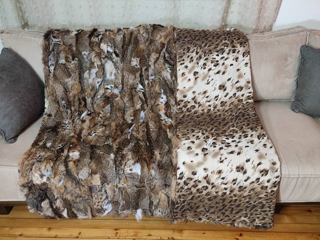 Luxury Fur Blanket Animal Print - Etsy