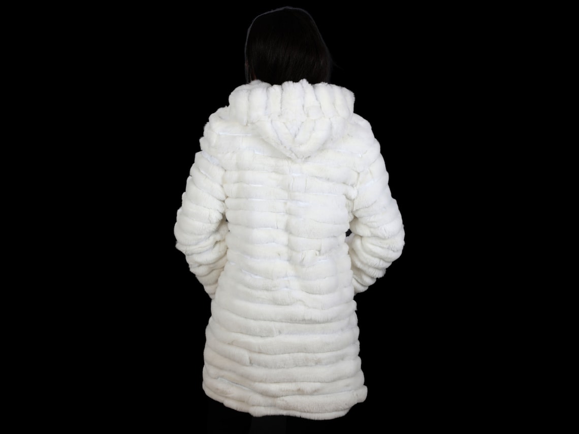 White Rex Rabbit With Hood - Etsy