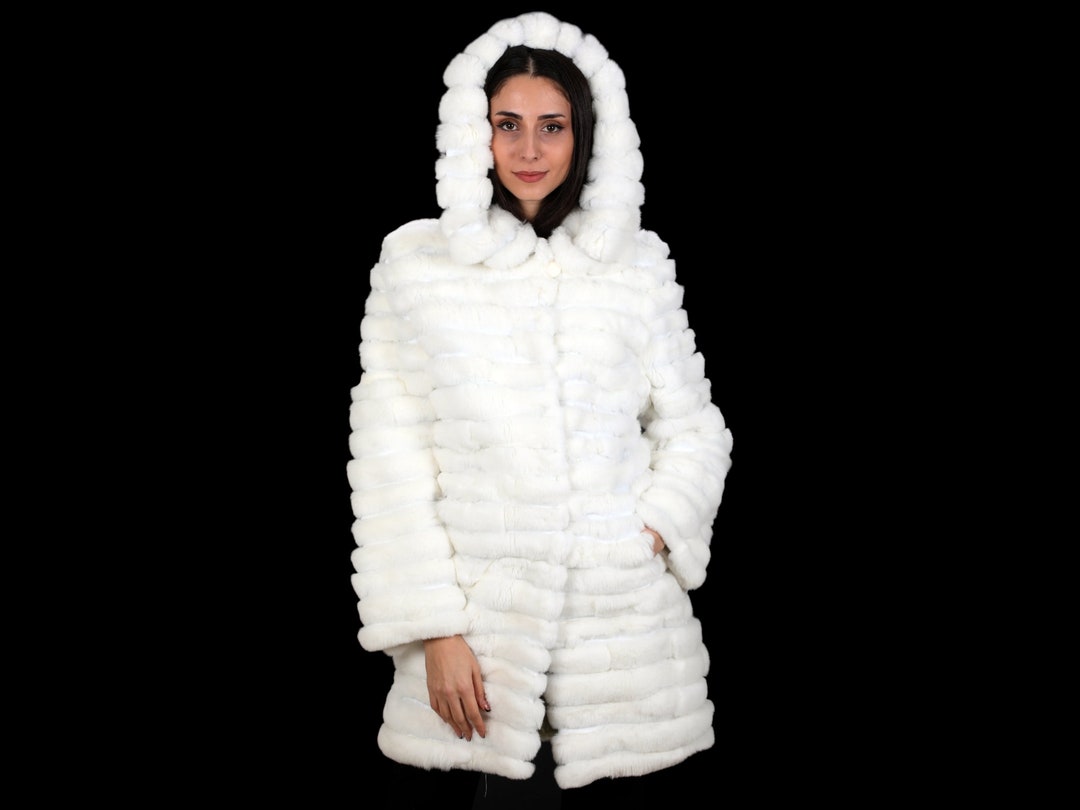 White Rex Rabbit With Hood - Etsy