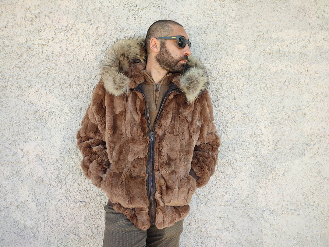 Hooded Rex Rabbit for Men - Etsy