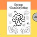 Thankful Thanksgiving Coloring Page for Kids, Thankful Printable Page ...