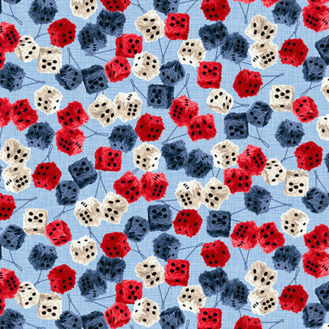 American Muscle - Patriotic Furry Dice - 533878 - Etsy