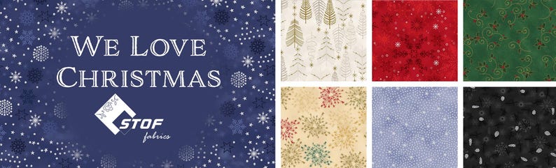 We Love Christmas - Stof Fabrics - #4591-415 - Etsy