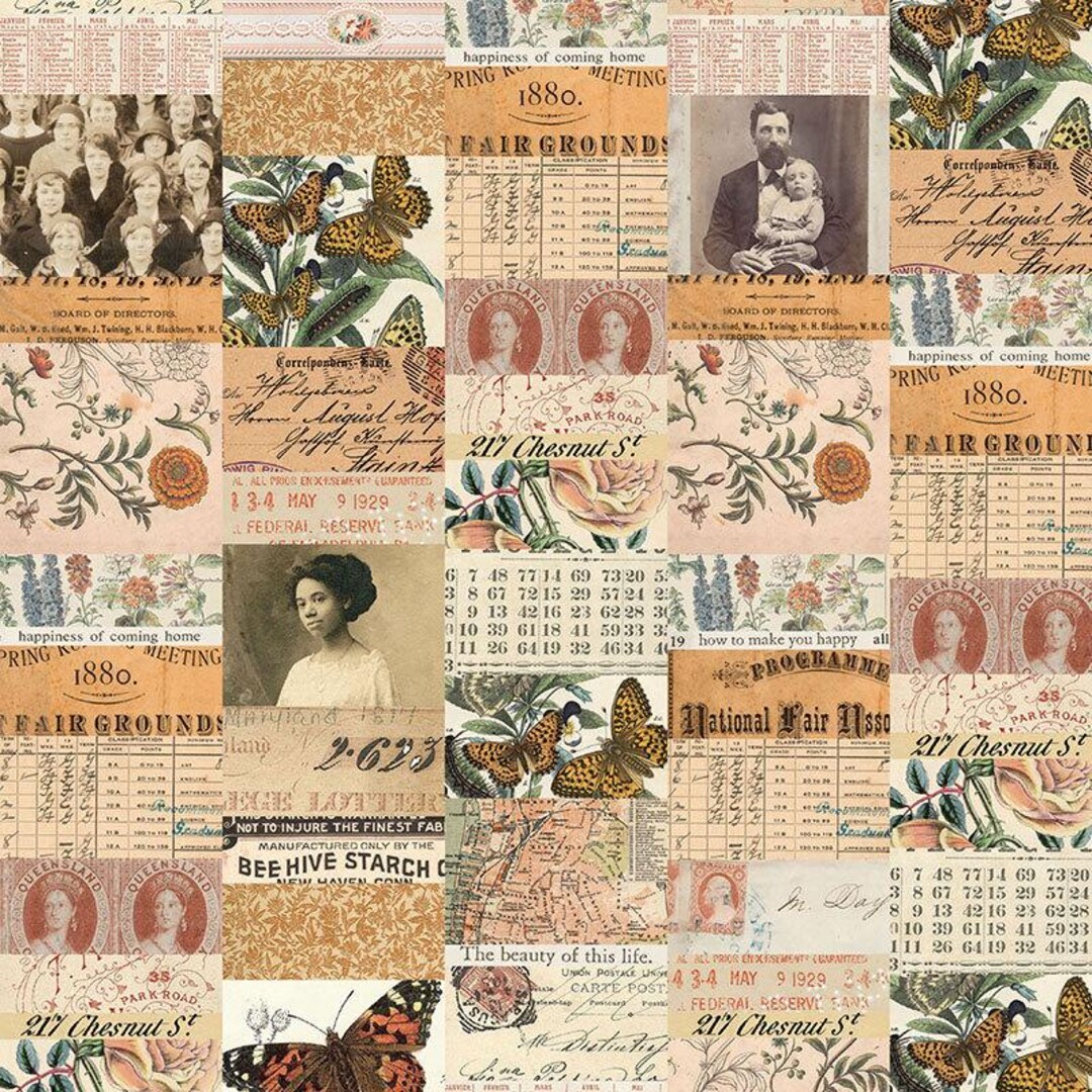 Tim Holtz Orange Palette Collection - Collage #230 - Etsy