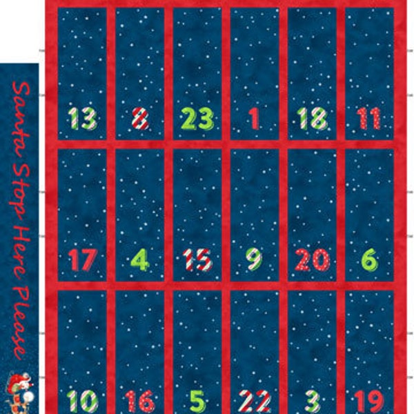 Fabric Advent Panel - Etsy