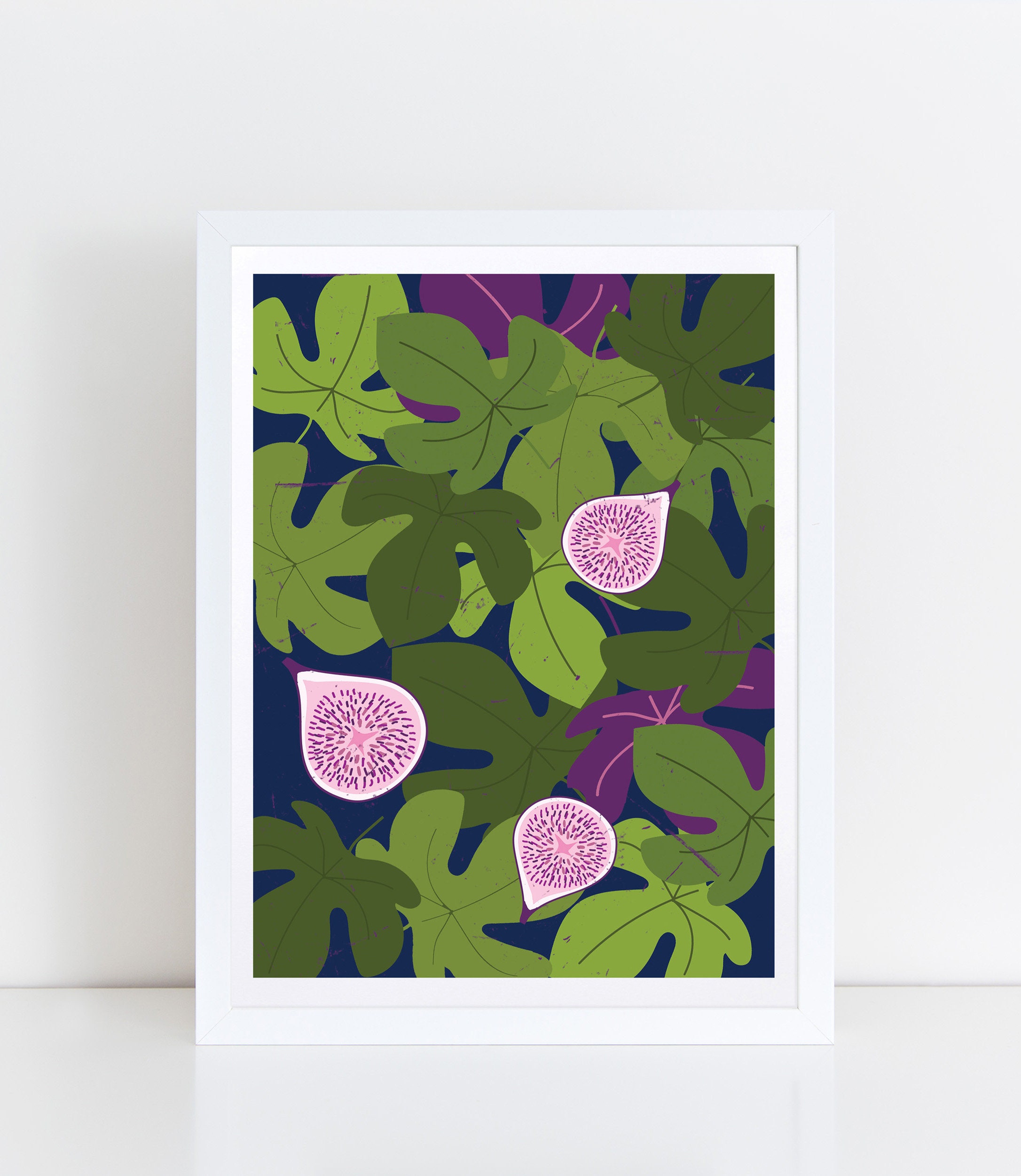 Fig Tree, Kitchen Art Print, Illustration Art, Fruits Art, Figs Poster ...