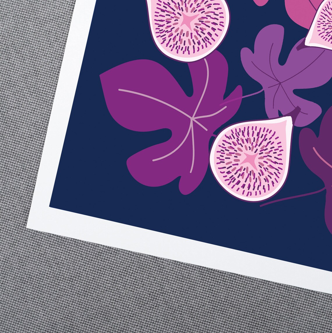 Figs Art Print Fruits Poster Kitchen Art Print Figs Tree - Etsy