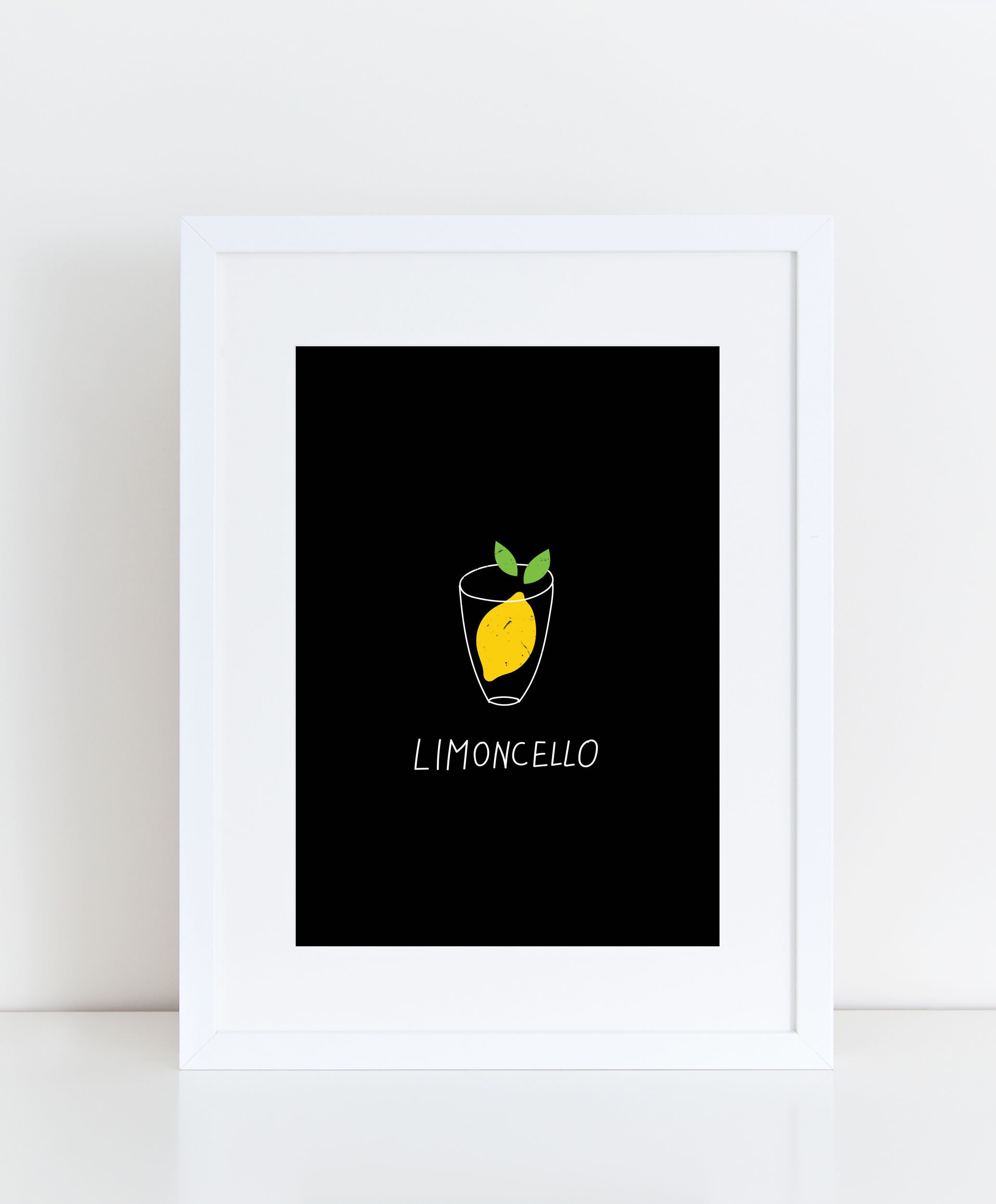 Limoncello Poster Limoncello Art Print Italian Poster - Etsy