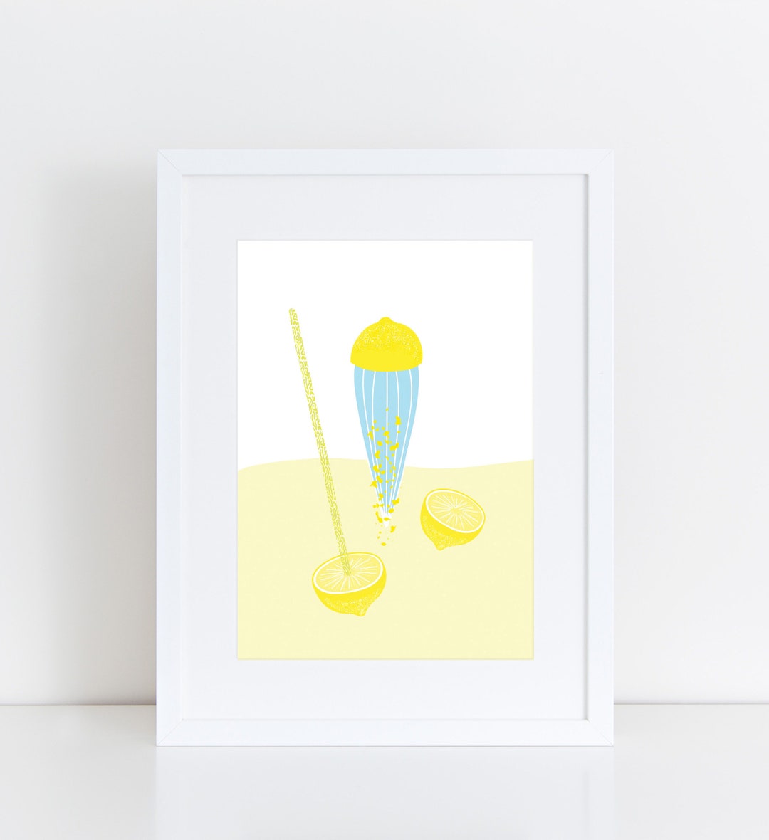 Lemonade Art Print, Citrus Poster, Drink Art, Housewarming Gift - Etsy