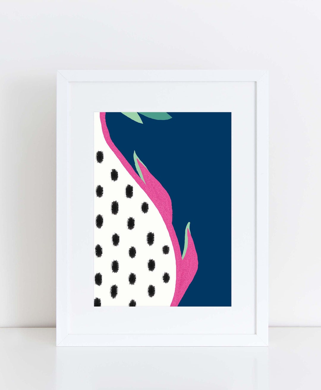 Dragon Fruit Art Print, Pitaya Art Print, Fruit Art Print, Fruits Art ...