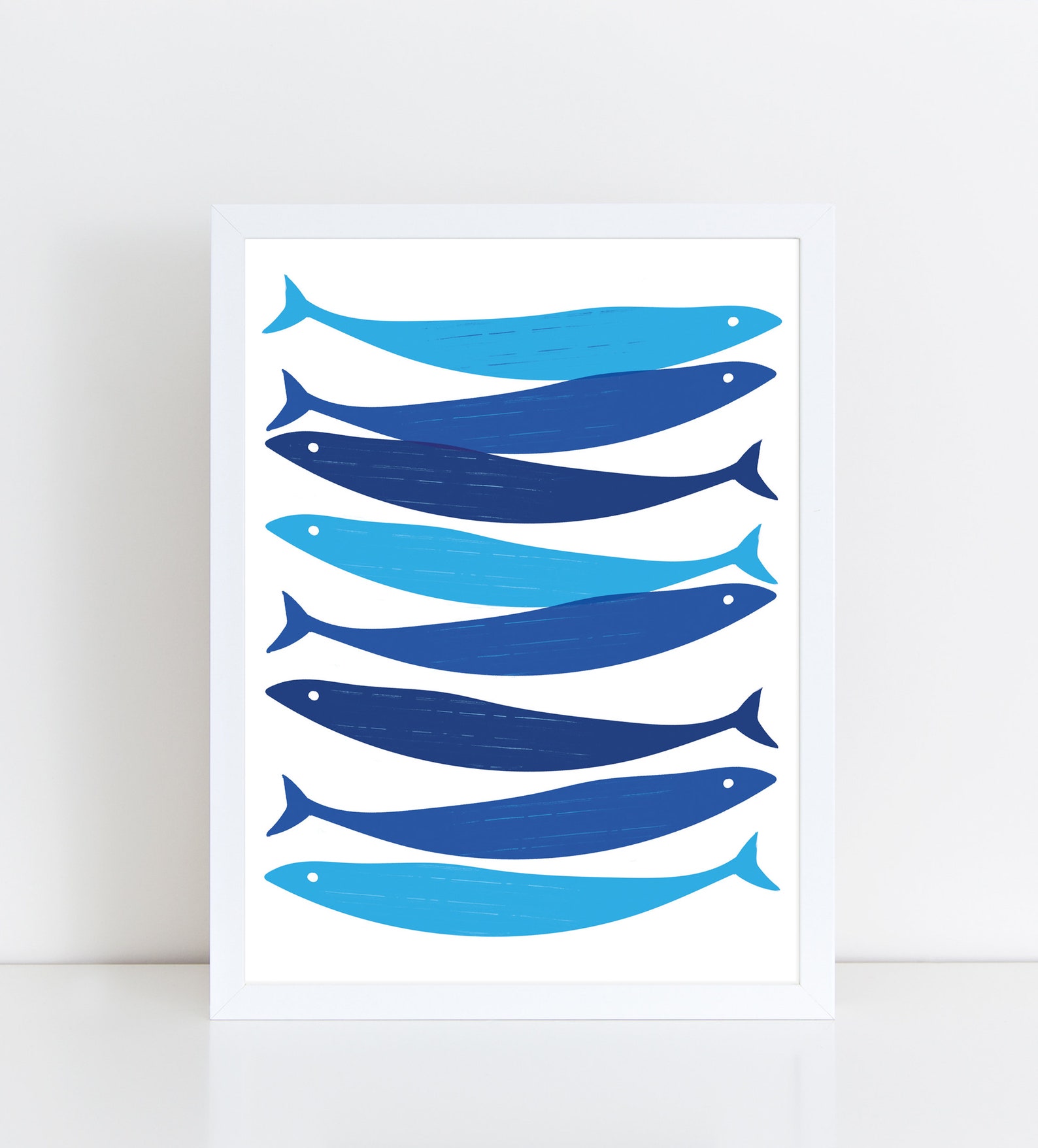 Sardines Art Print Sardine Poster Sea Food Art Sea Food - Etsy