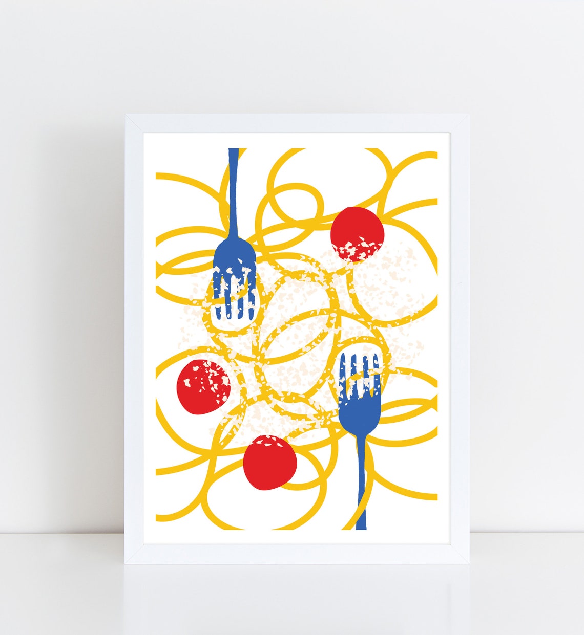 Pasta Poster Spaghetti Poster Italian Kitchen Kitchen Art - Etsy