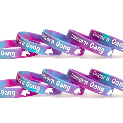 12 PACK Unicorn Bracelets Unicorn Birthday Party Favors - Etsy