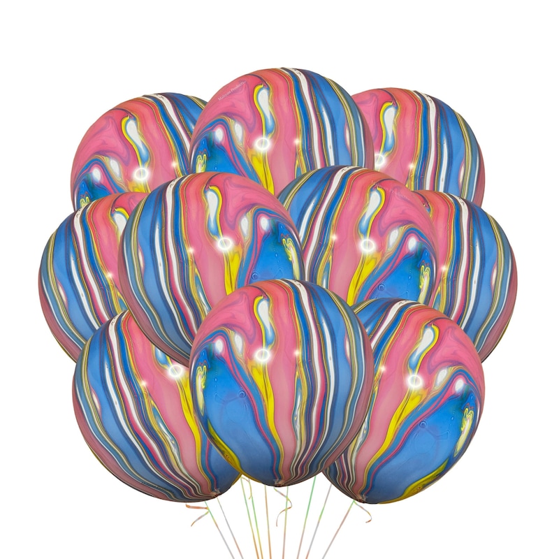 Marble Balloons - Etsy