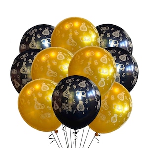 Money Balloons, Dollar Sign Balloons, Cash Balloons, Money Themed ...
