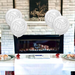 Volleyball Balloons 12 Count, Volleyball Event, Volleyball Birthday ...