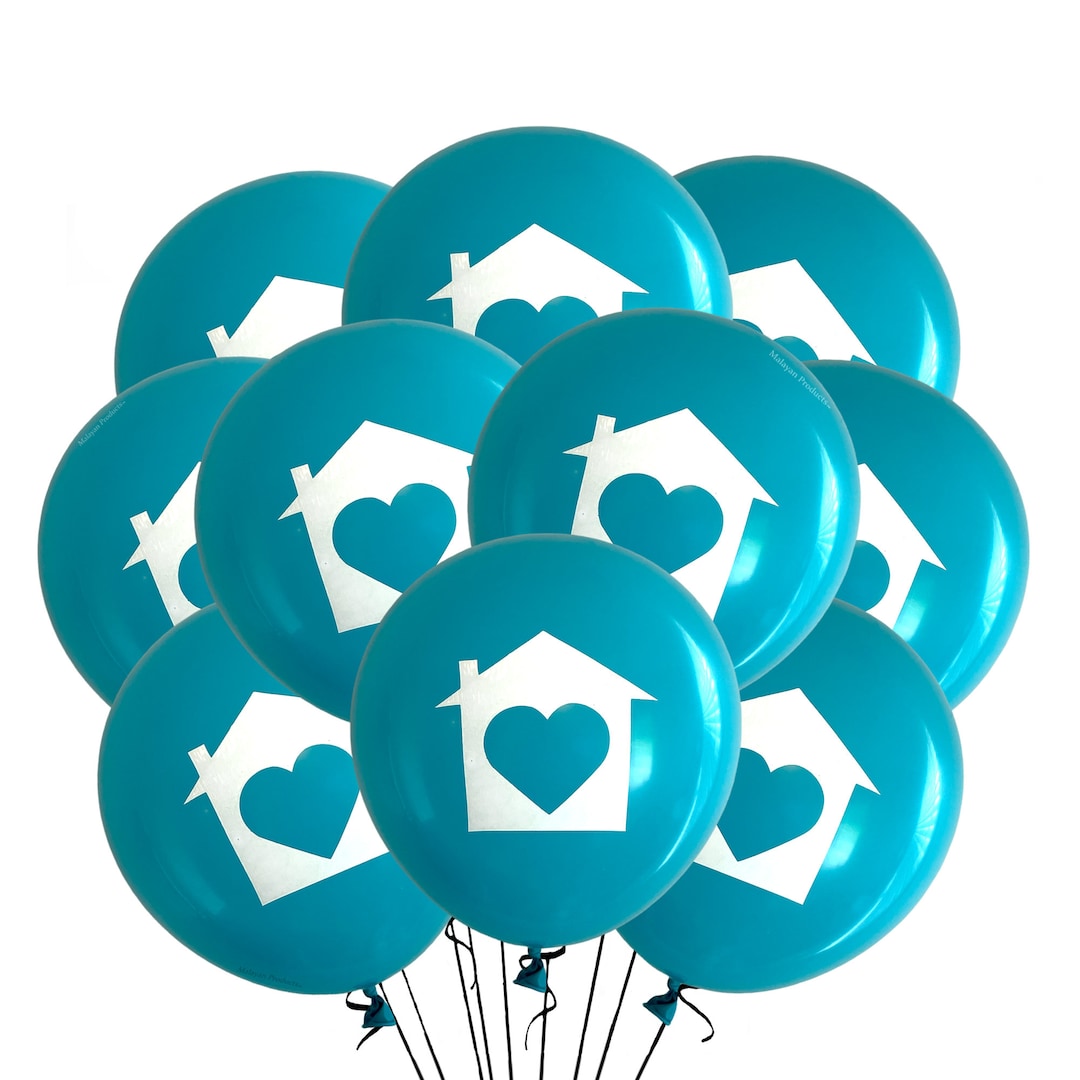 12 Pack Housewarming Party Balloons, New Home Party Decor, House ...