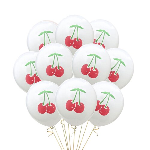 Large Cherry Foil Balloon Birthday Party Balloons Fruit - Etsy