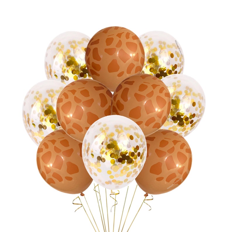 Giraffe Balloons 12" Animal Balloons, Giraffe Birthday Party Balloons ...