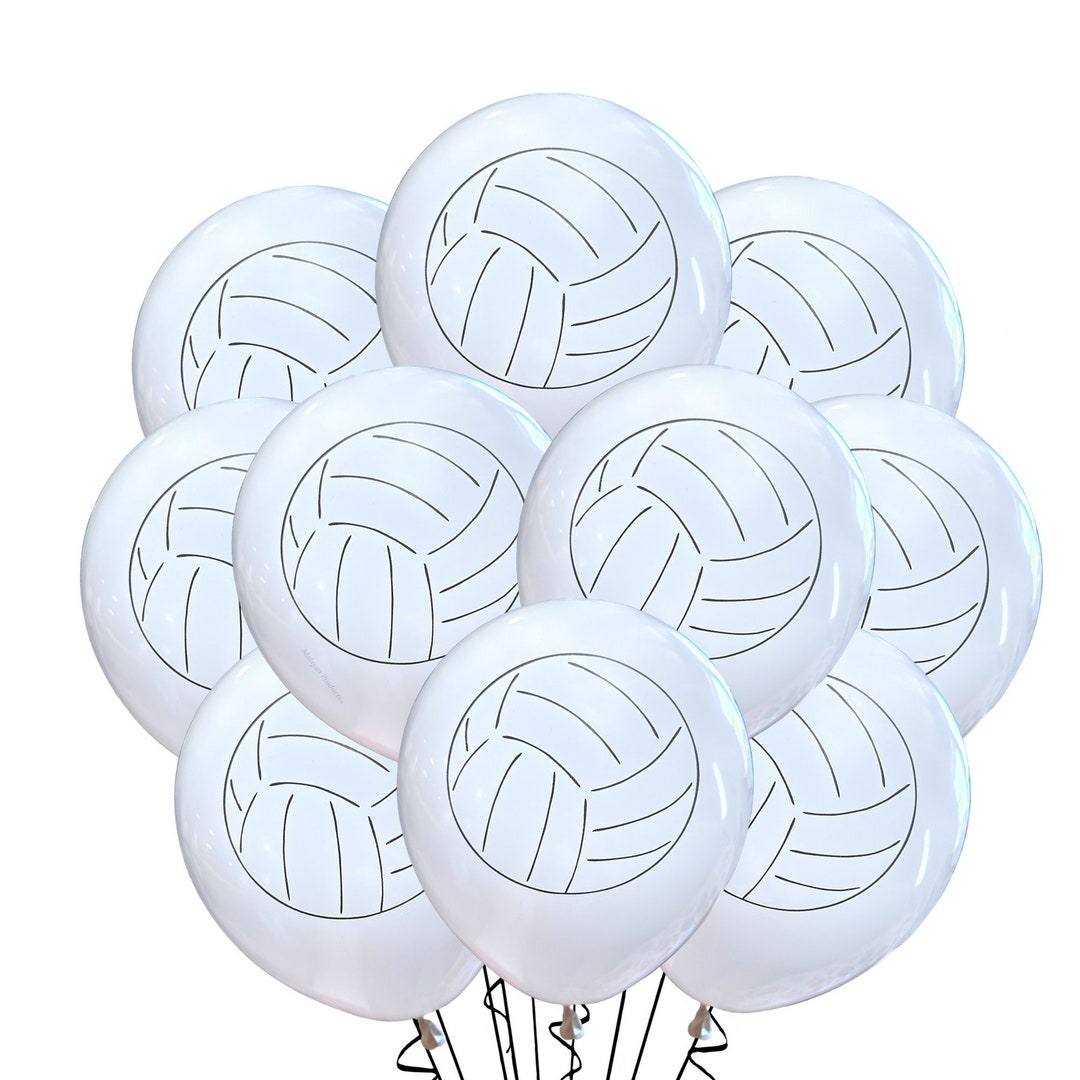 Volleyball Balloons 12 Count, Volleyball Event, Volleyball Birthday ...