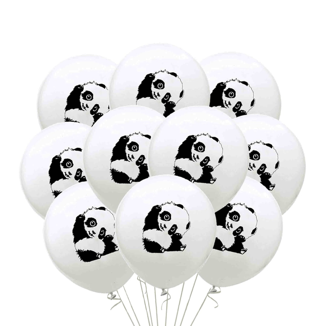 Panda Party Balloons 12", Panda Birthday Theme, Panda Birthday Party ...