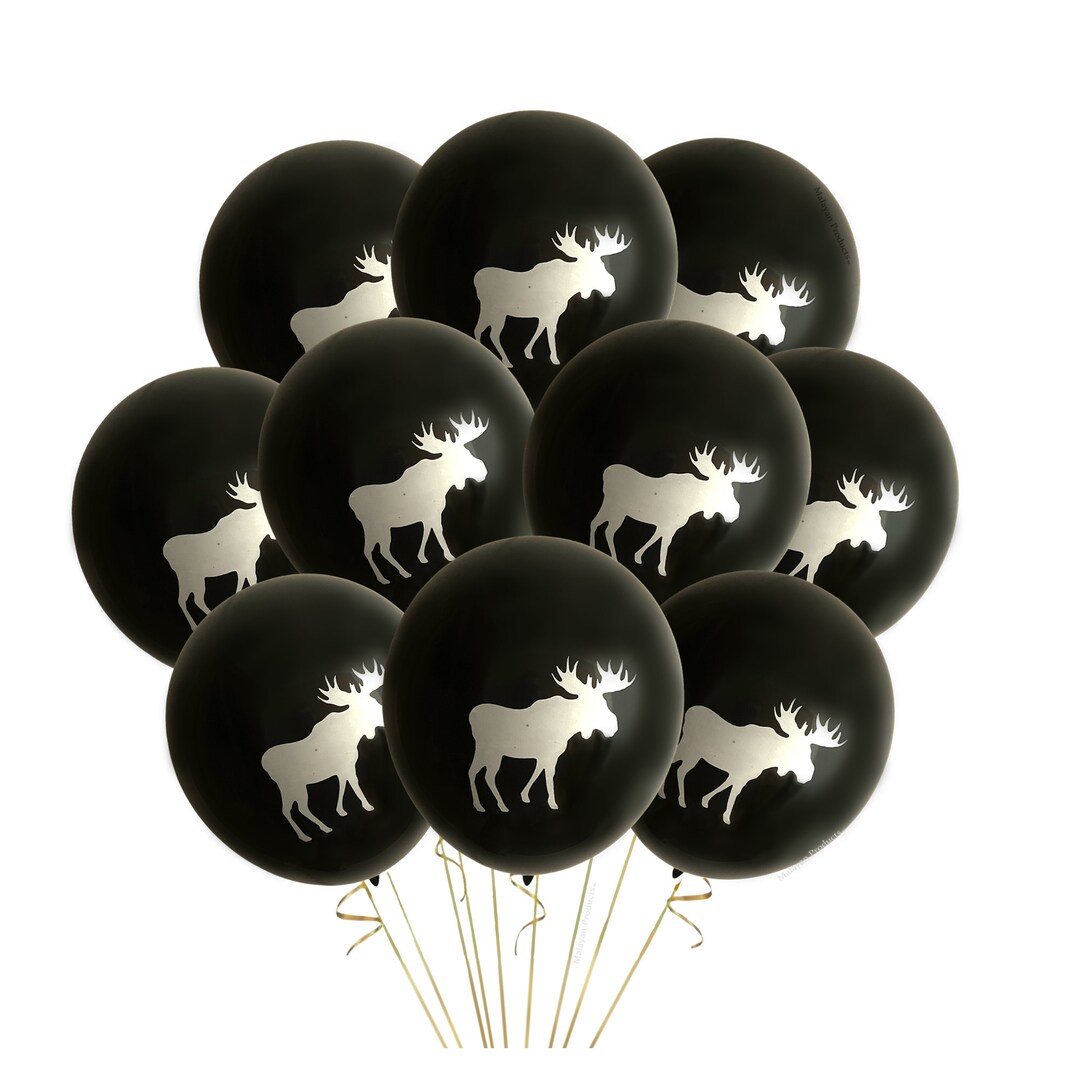 Moose Balloons, Moose Birthday Theme, Moose Party Ideas, Woodland ...