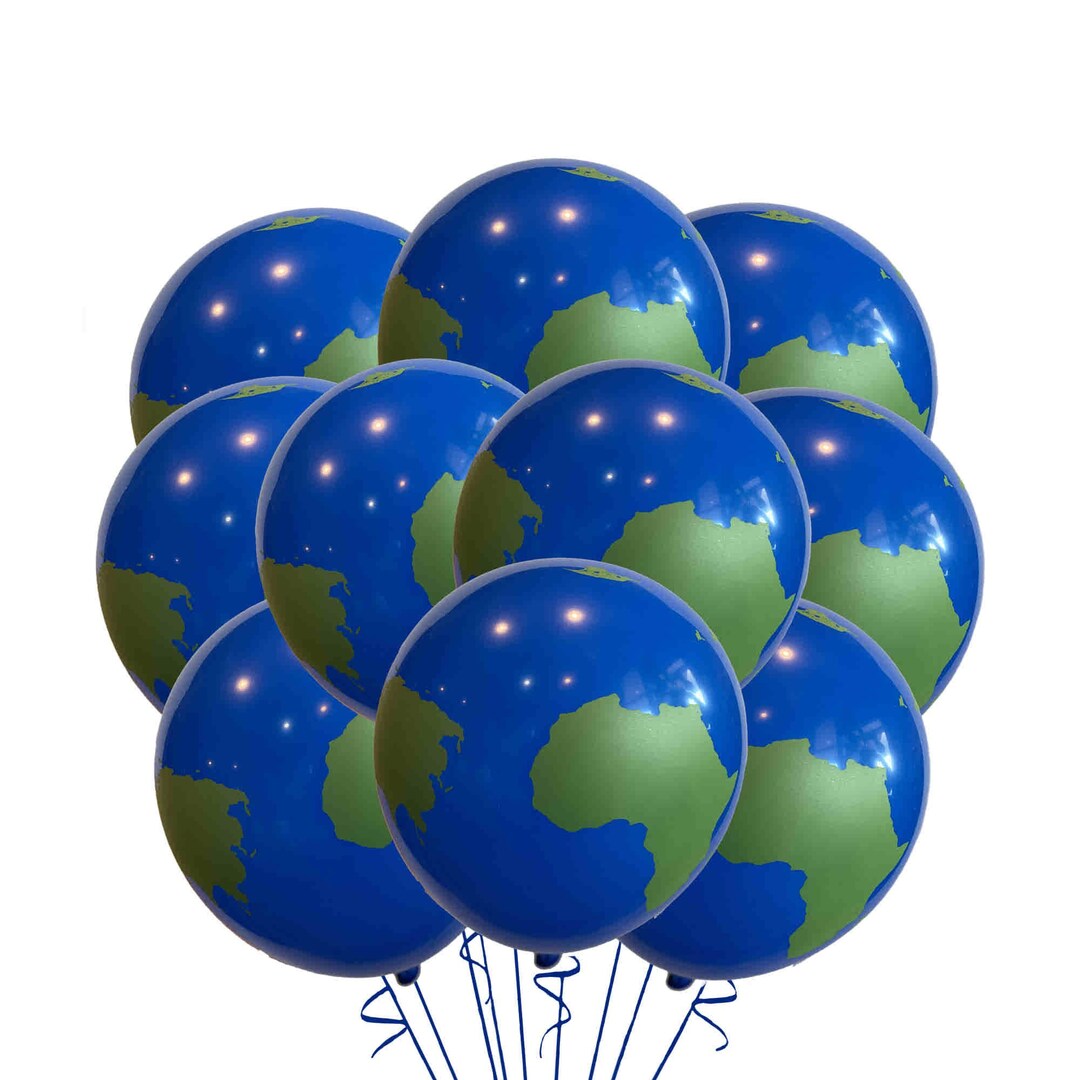 Earth Balloons 12", Geography Balloons, Climate Event, Earth Day ...