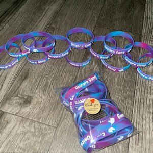 12 PACK Unicorn Bracelets, Unicorn Birthday Party Favors, Unicorn Wristbands, Kids Unicorn Party ...