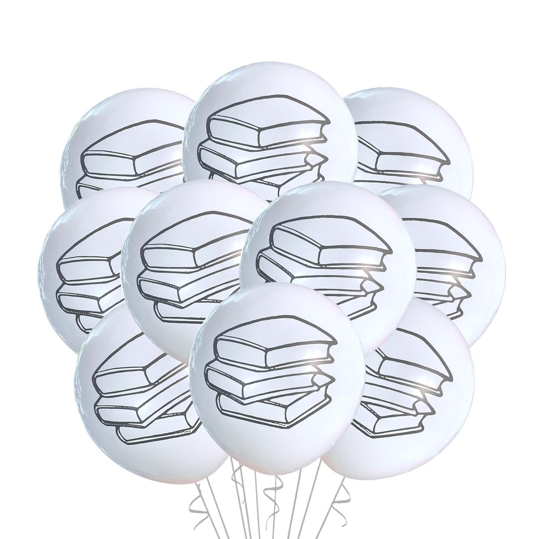 Book Balloons, Books Party Balloons, Book Theme Party Decoration ...