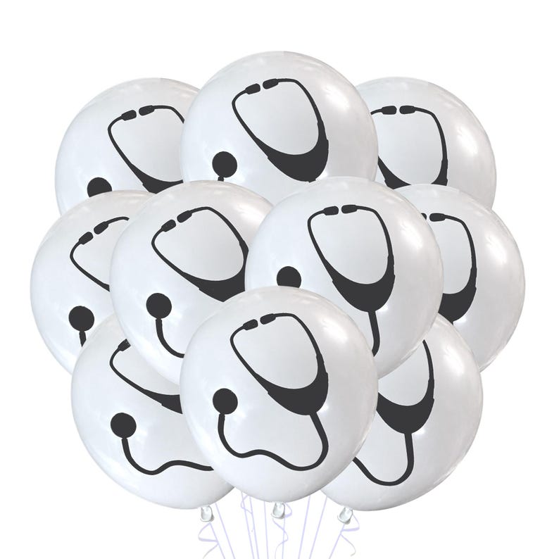 Stethoscope Balloons, Nurse Birthday Theme, Doctor Balloons, Nurse ...