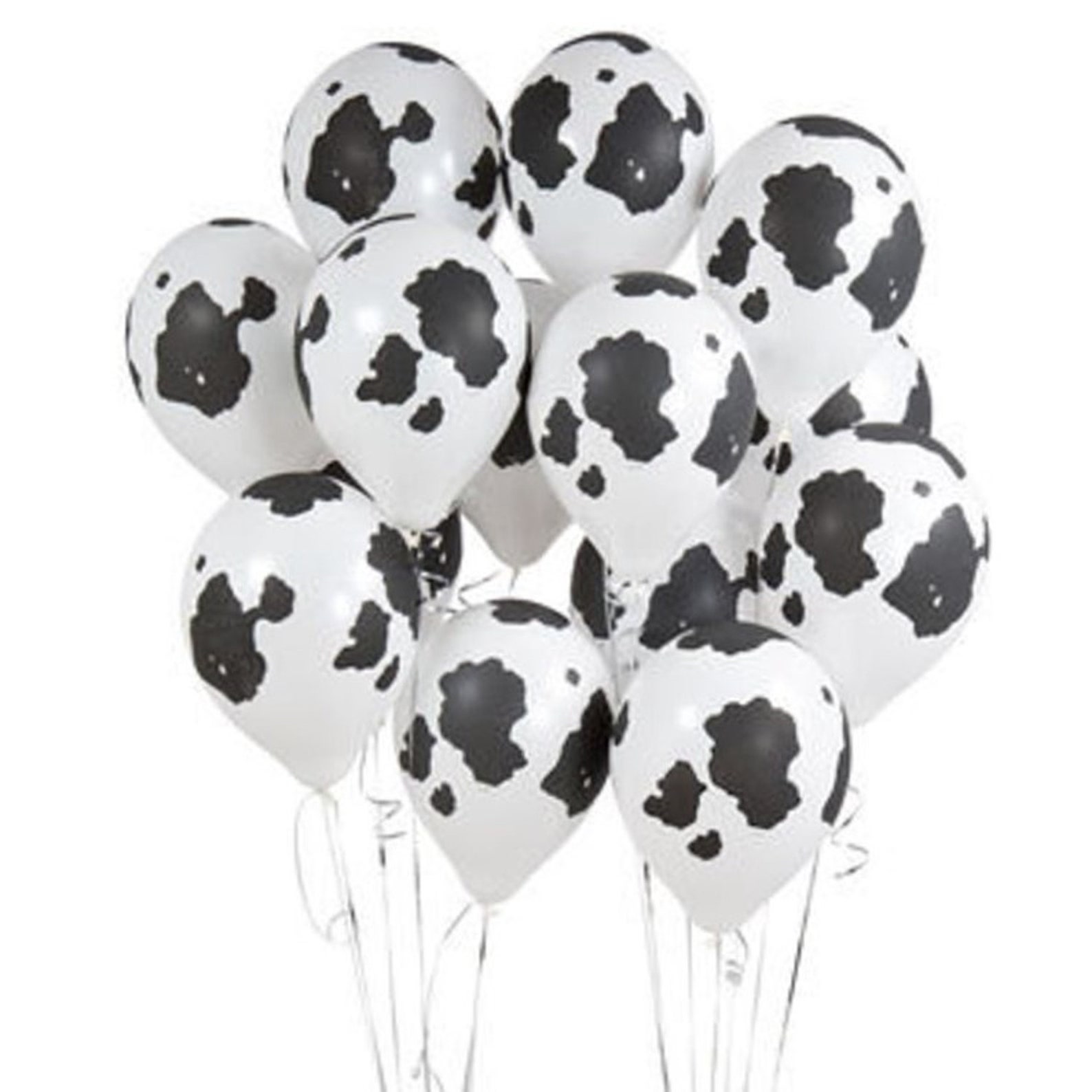 Cow Balloons 12 Animal Balloons Moo Cow Birthday Party - Etsy