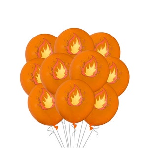 Fire Truck Birthday Balloons 12" Latex, Fireman Party Theme ...
