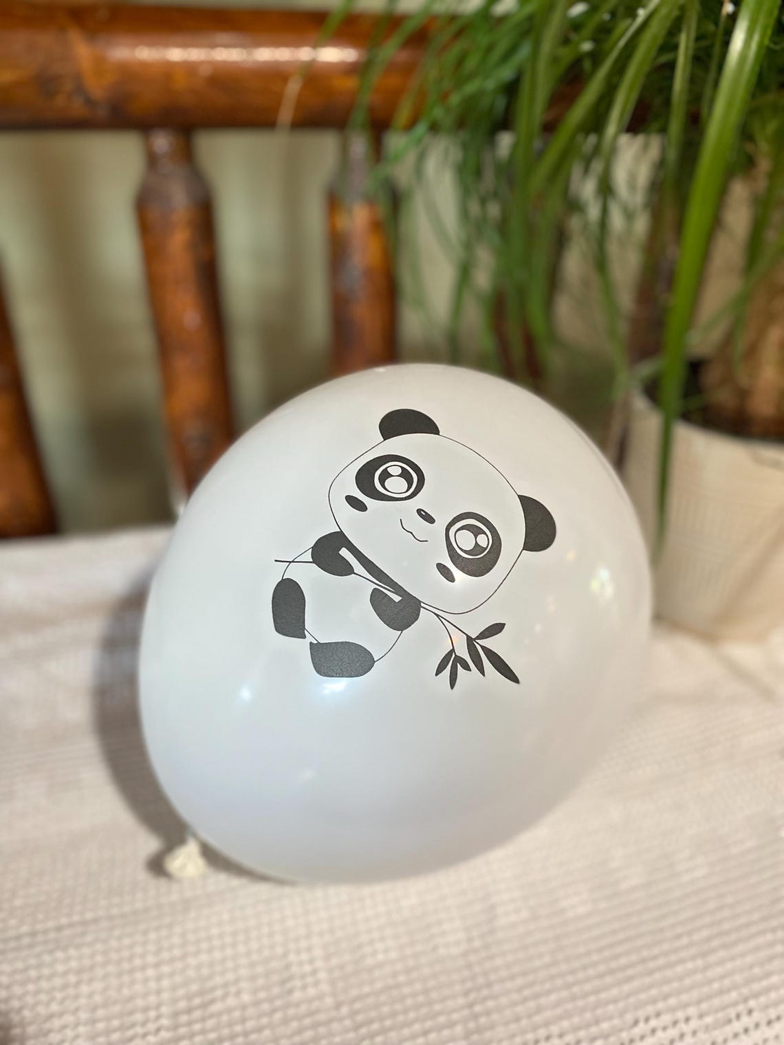 12 Pack Panda Balloons, 12" Animal Balloons Bamboo Panda Print Party ...