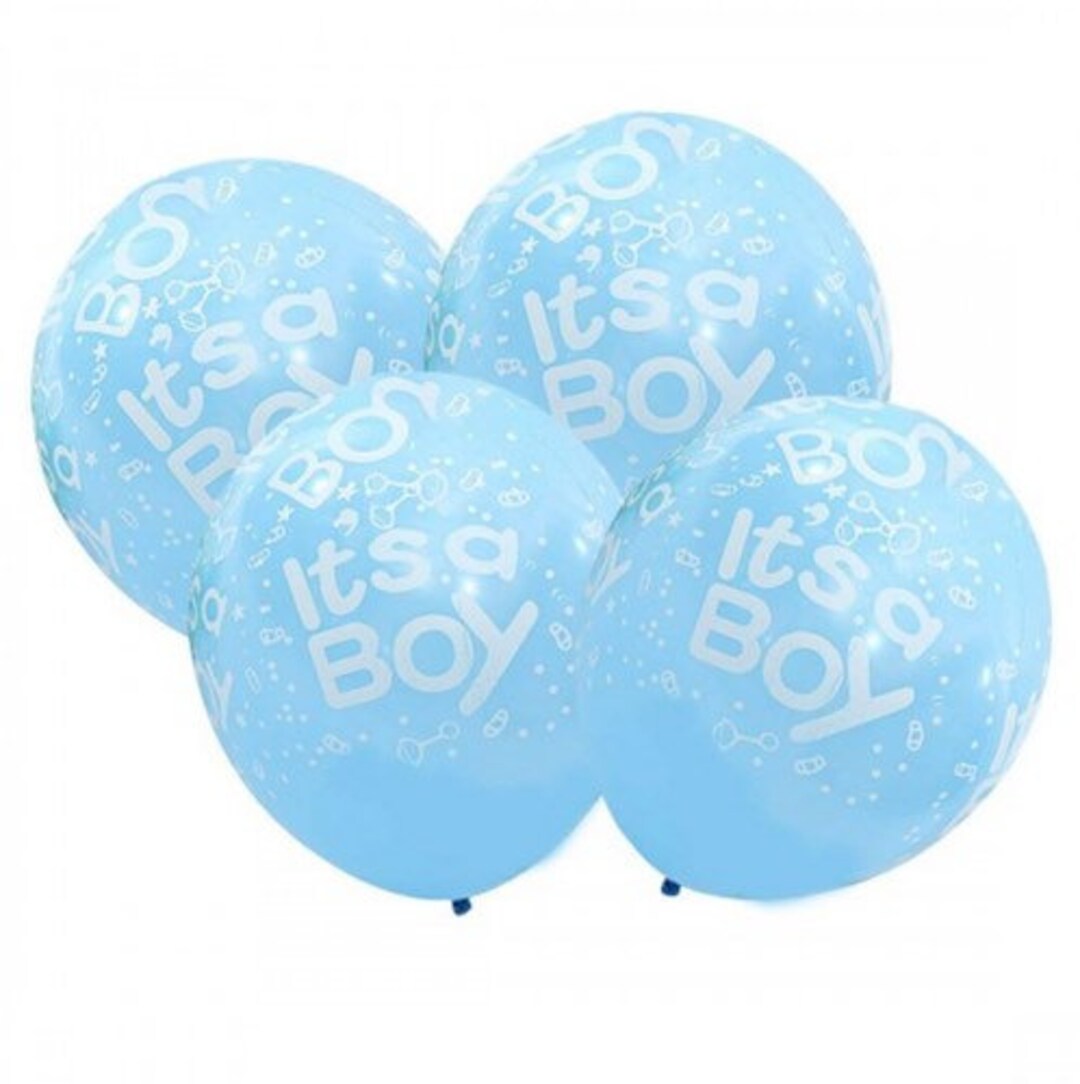 12 Pack It’s a Boy Baby Shower Balloons, Blue Baby Shower Balloons ...