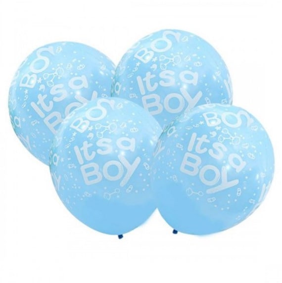 12 Pack Its a Boy Baby Shower Balloons Blue Baby Shower - Etsy