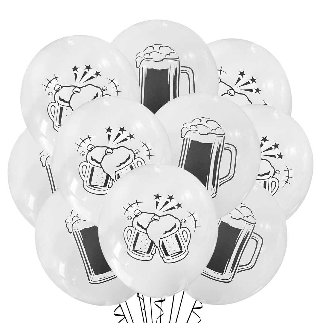 12ct Beer Balloons, Cheers Theme Party Drinking Decoration, Beer Stein ...