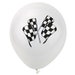 20 Pack Premium Checkered Racing Flag Balloons 10" Racing Party ...