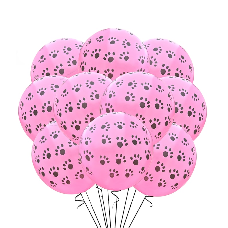 Paw Print Balloons Dog Party Birthday Party Balloons Paw - Etsy