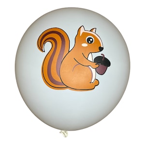 Squirrel Balloons 12", Squirrel Birthday Balloons, Squirrel Party Theme ...